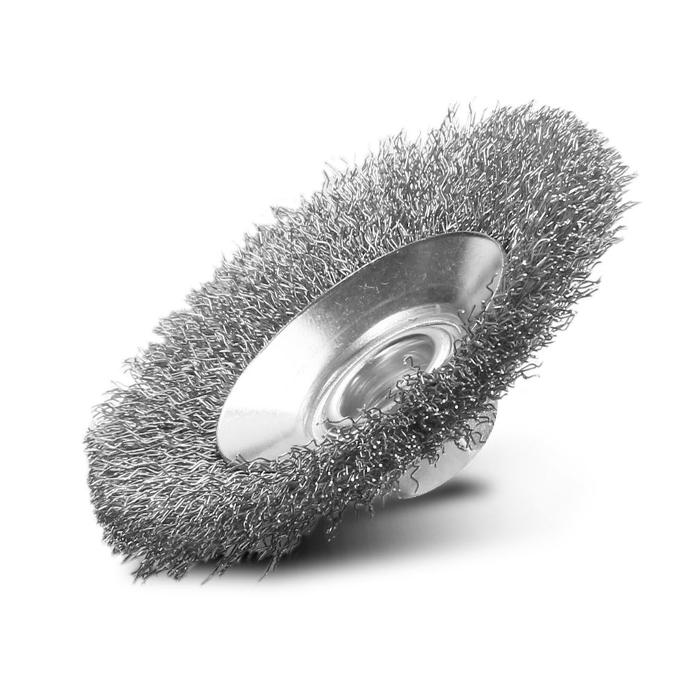 Xtorque XSSB100B 100mm Stainless Steel Crimp Wire Bevel Brush