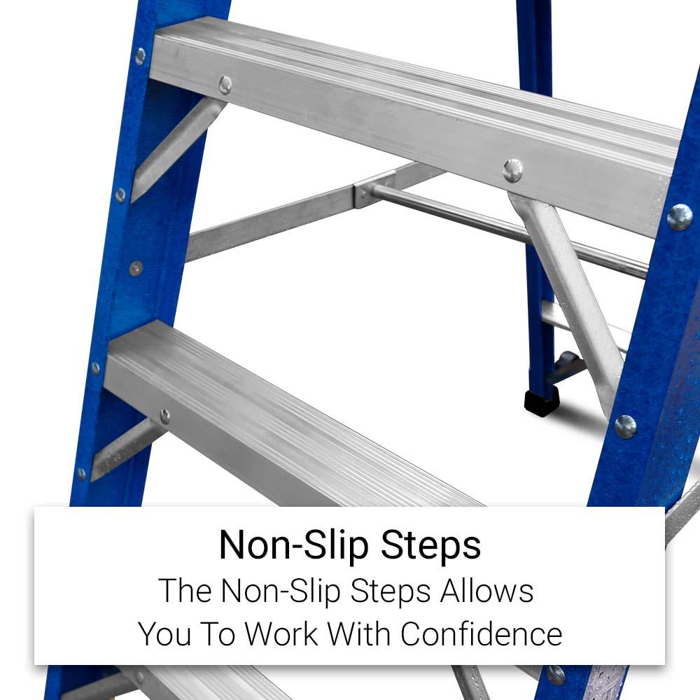 Climbrite CDSTEP3 1.2m 3-Step Fibreglass Double Sided Ladder