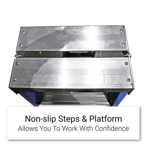 Climbrite CDSTEP3 1.2m 3-Step Fibreglass Double Sided Ladder