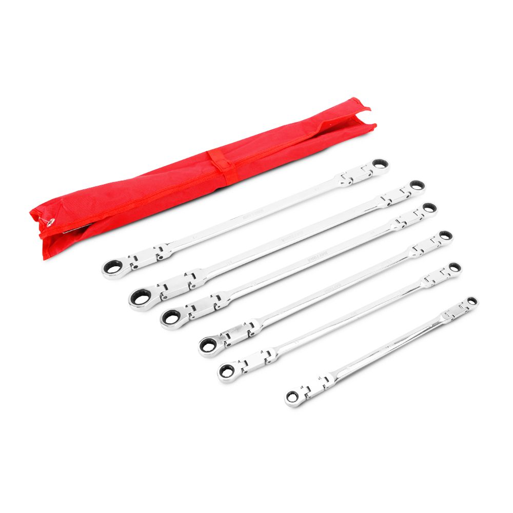 Daytona DDFS6PS 6pce Double Flex Joint Ratcheting Metric Spanner Set