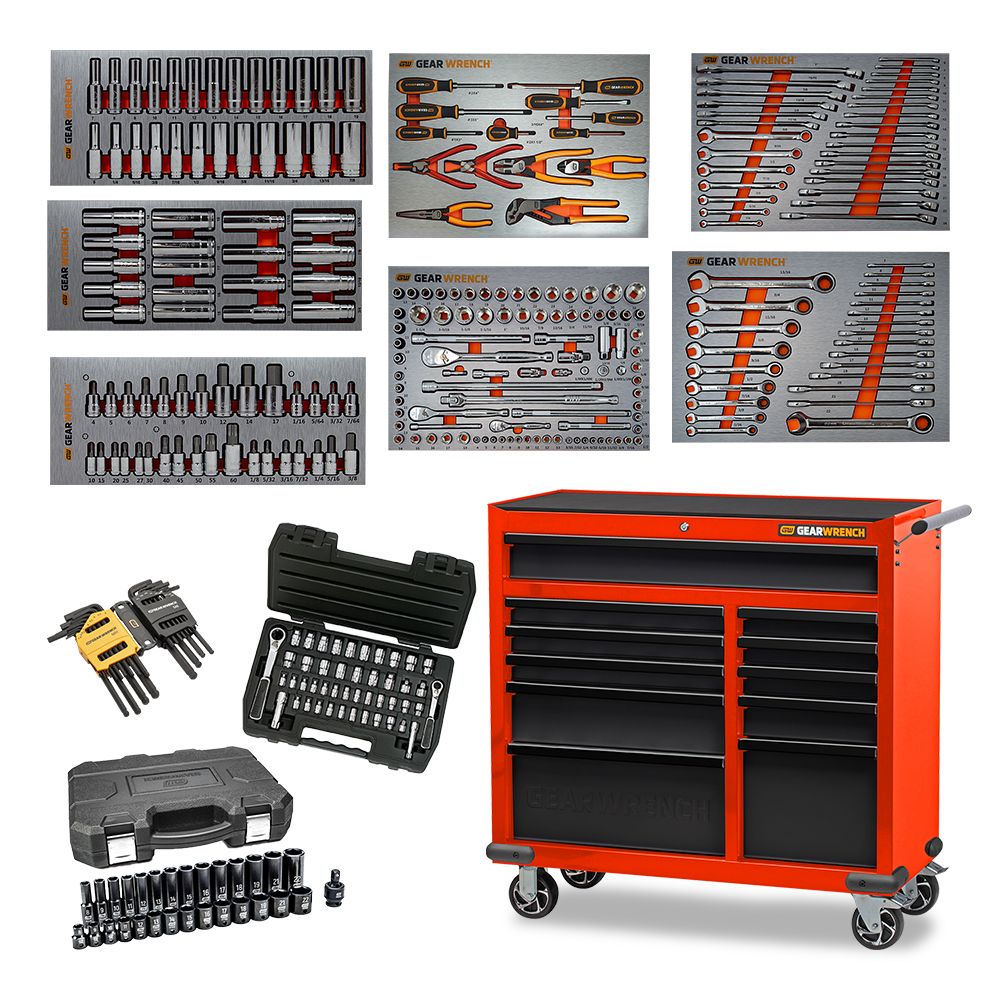 GEARWRENCH 88833 335pce 11 Drawer Red Trolley Combination Tool Set