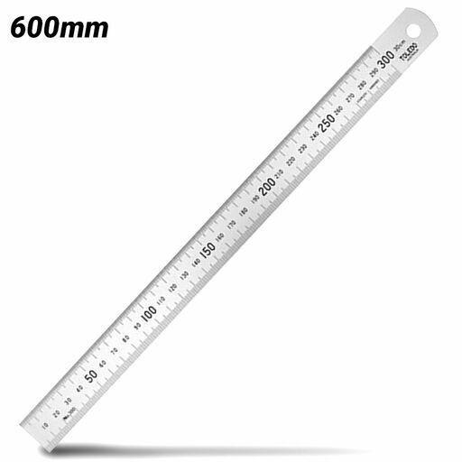 Toledo 600M 600mm Metric Stainless Steel Single Sided Ruler