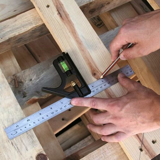 Toledo 322210 300mm 3-in-1 Combination Square Set