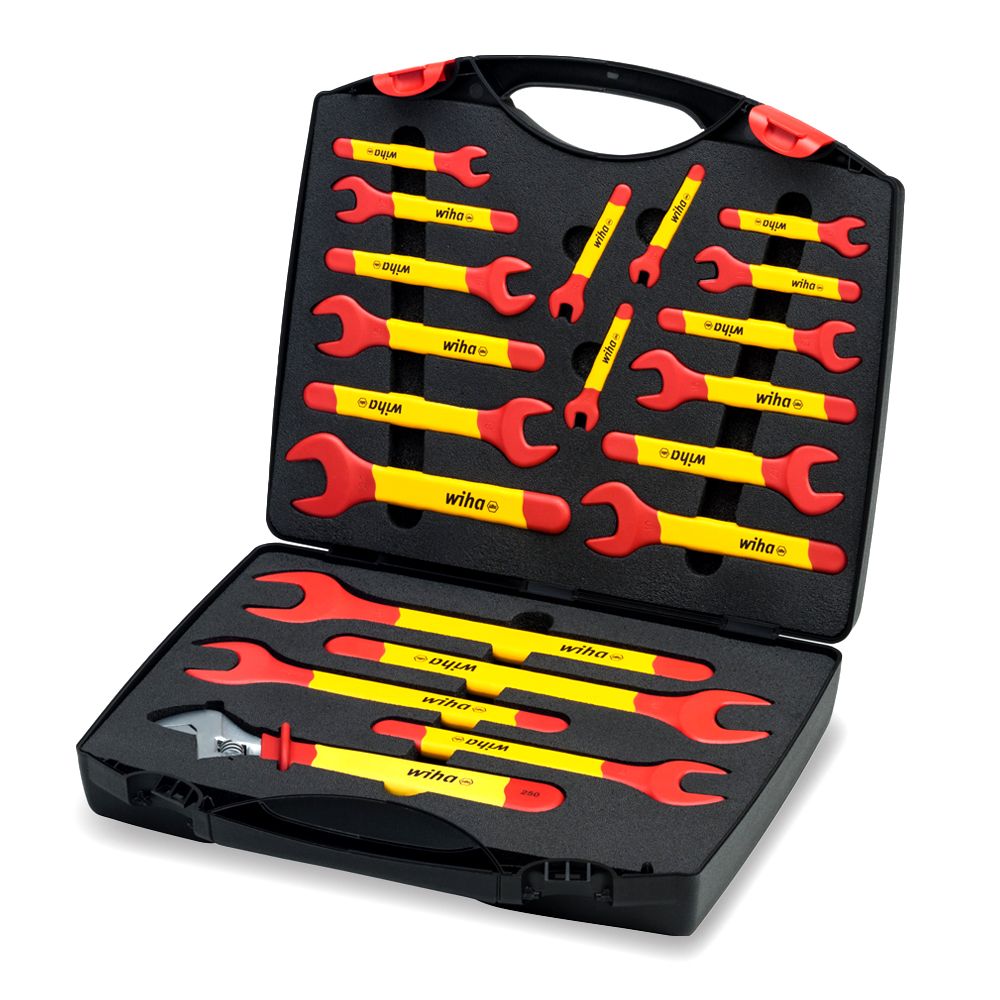 Wiha 43022 21pce 6mm-32mm Insulated Single Open-End Spanner Set