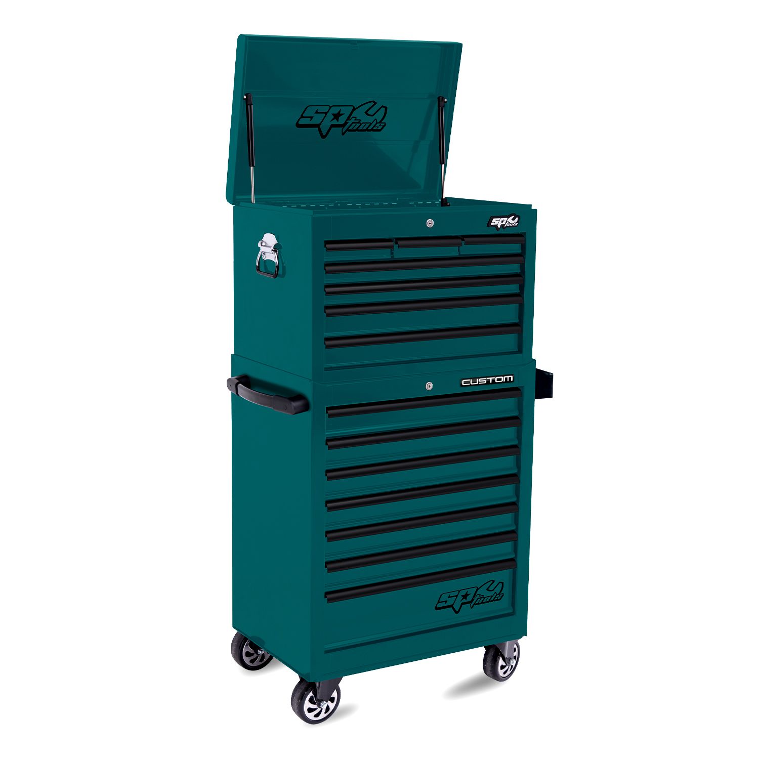 SP Tools SP50124DT 290pce 14 Drawer Custom Series Teal Metric / SAE ...