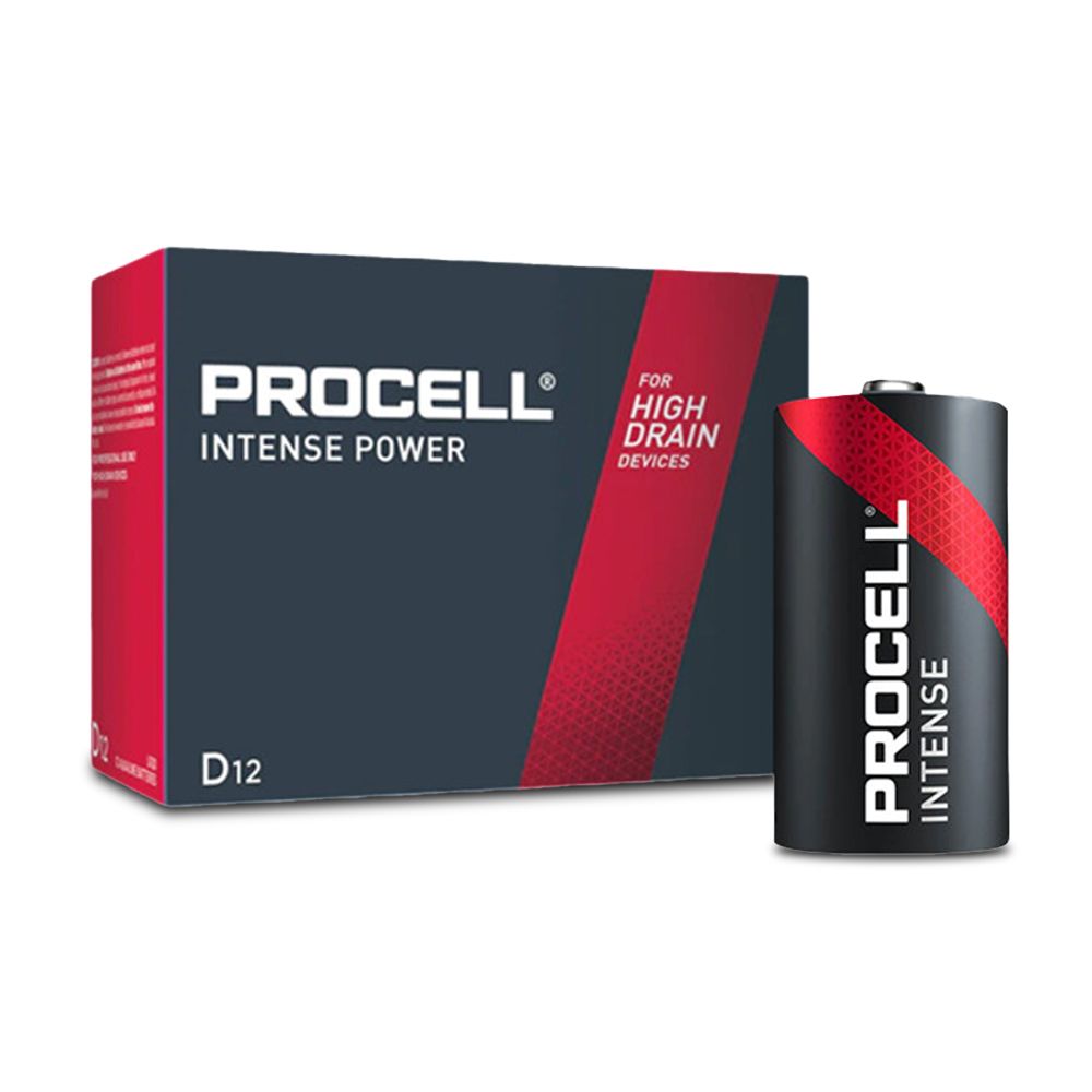 Procell PX1300-12PK 12-Pack D 1.5V Alkaline Industrial Intense Power ...