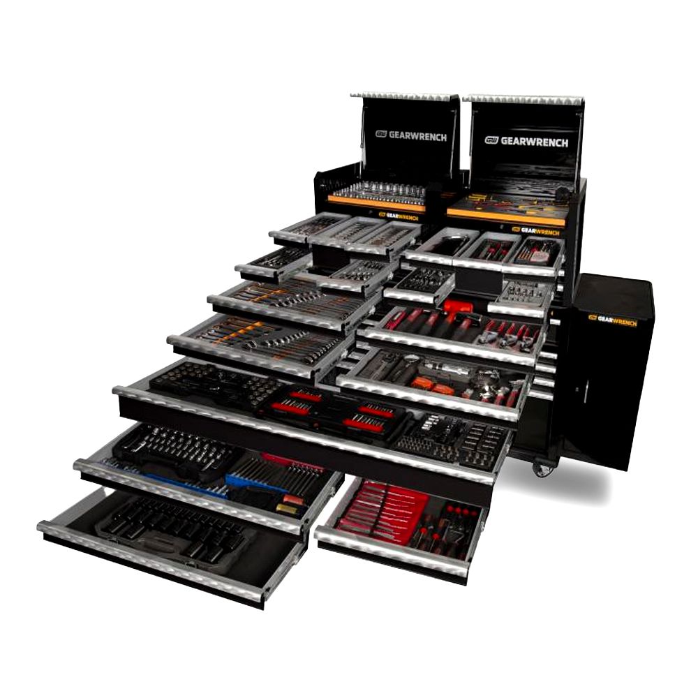 GEARWRENCH 77021 657pce Combination Tool Kit + 28" Chests (x2) + 58 ...