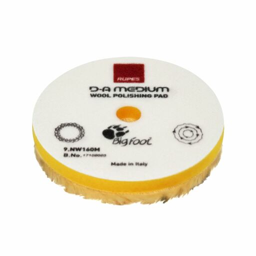Rupes 9.NW160M 160mm (6") x 15mm D-A Medium Microfiber Wool Polishing ...