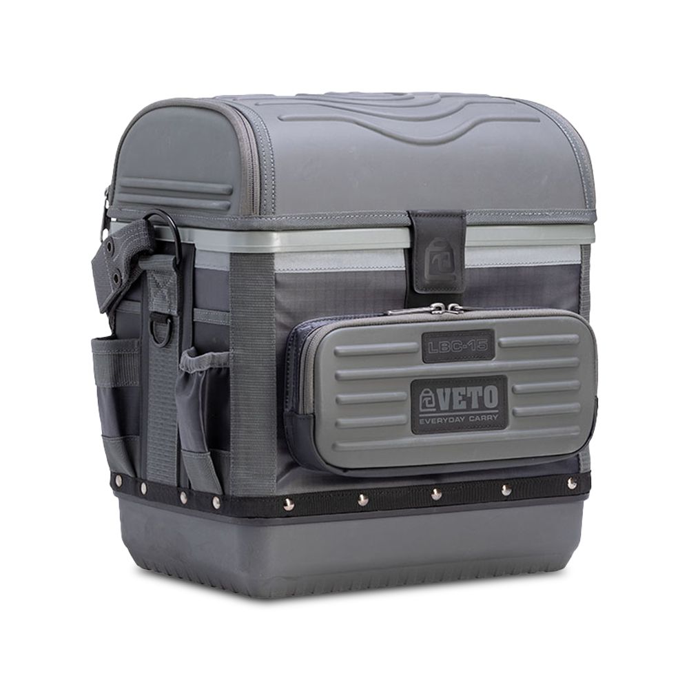 Veto Pro Pac VET OLBC-15 Carbon Large Lunchbox Cooler with Expanded Storage
