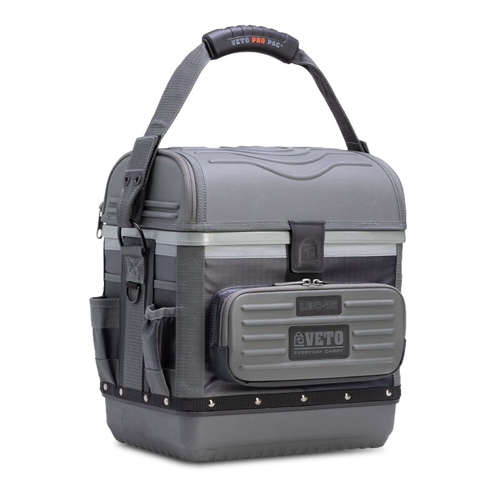 Veto Pro Pac VET OLBC-15 Carbon Large Lunchbox Cooler with Expanded Storage