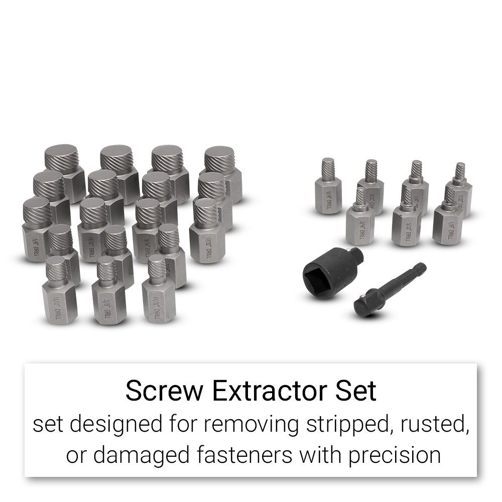 Daytona DSES27 27pce 3/8" Drive Hex Head Multi Spline Screw Extractor Set