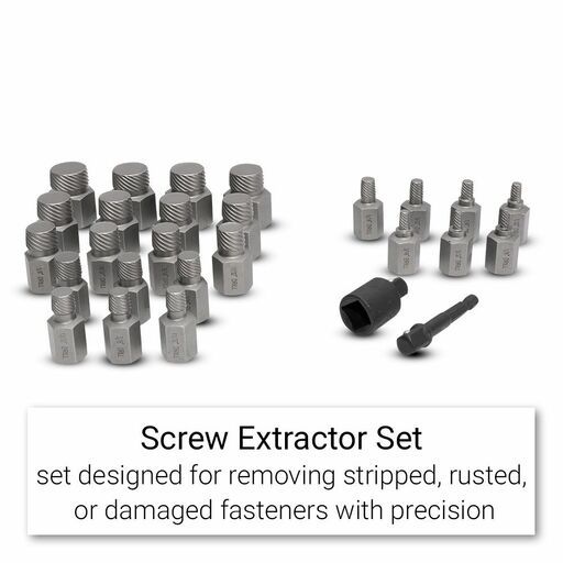 Daytona DSES27 27pce 3/8" Drive Hex Head Multi Spline Screw Extractor Set