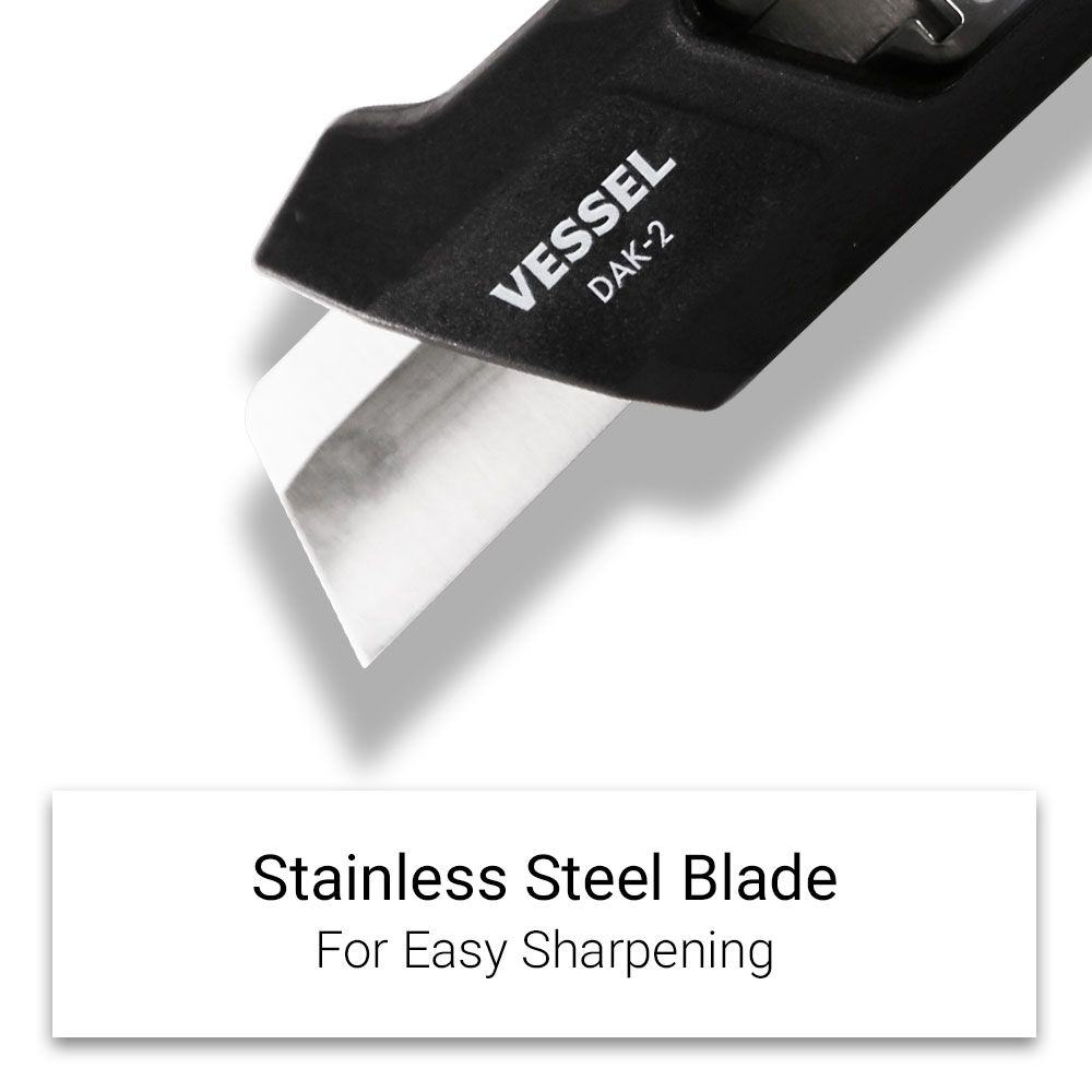 Vessel DAK-2 Electric Adjustment Black Knife Steel Blade