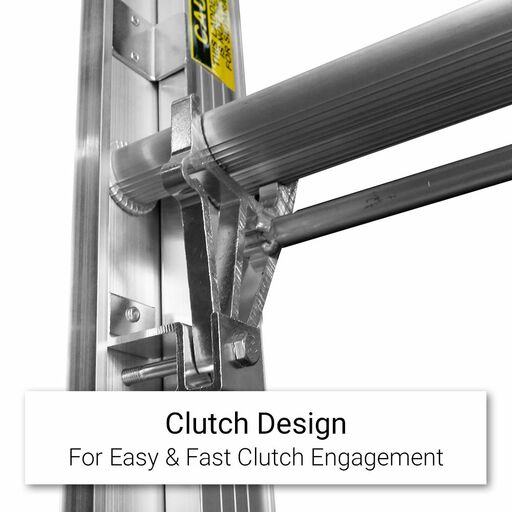 Climbrite CLA24 3-In-1 24 Step 3.76m-6.46m Aluminium Extension Ladder