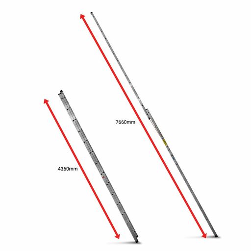 Climbrite CLA28 3-In-1 28 Step 4.36m-7.66m Aluminium Extension Ladder