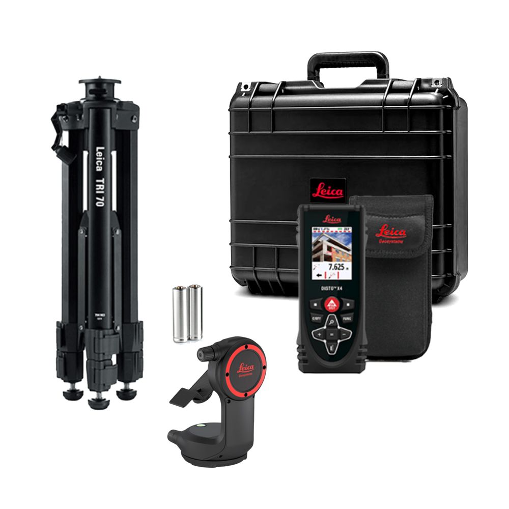 Leica DISTOX4KIT (LG887891K) Disto X4 P2P Kit with DST360 & TRI120 ...