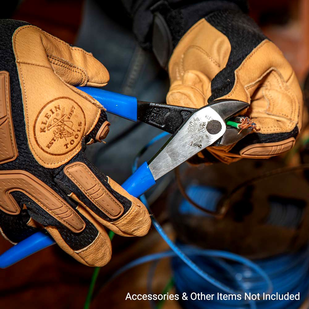 Klein D2000-28 Diagonal Cutting Pliers, Heavy-Duty, High-Leverage, 8-Inch