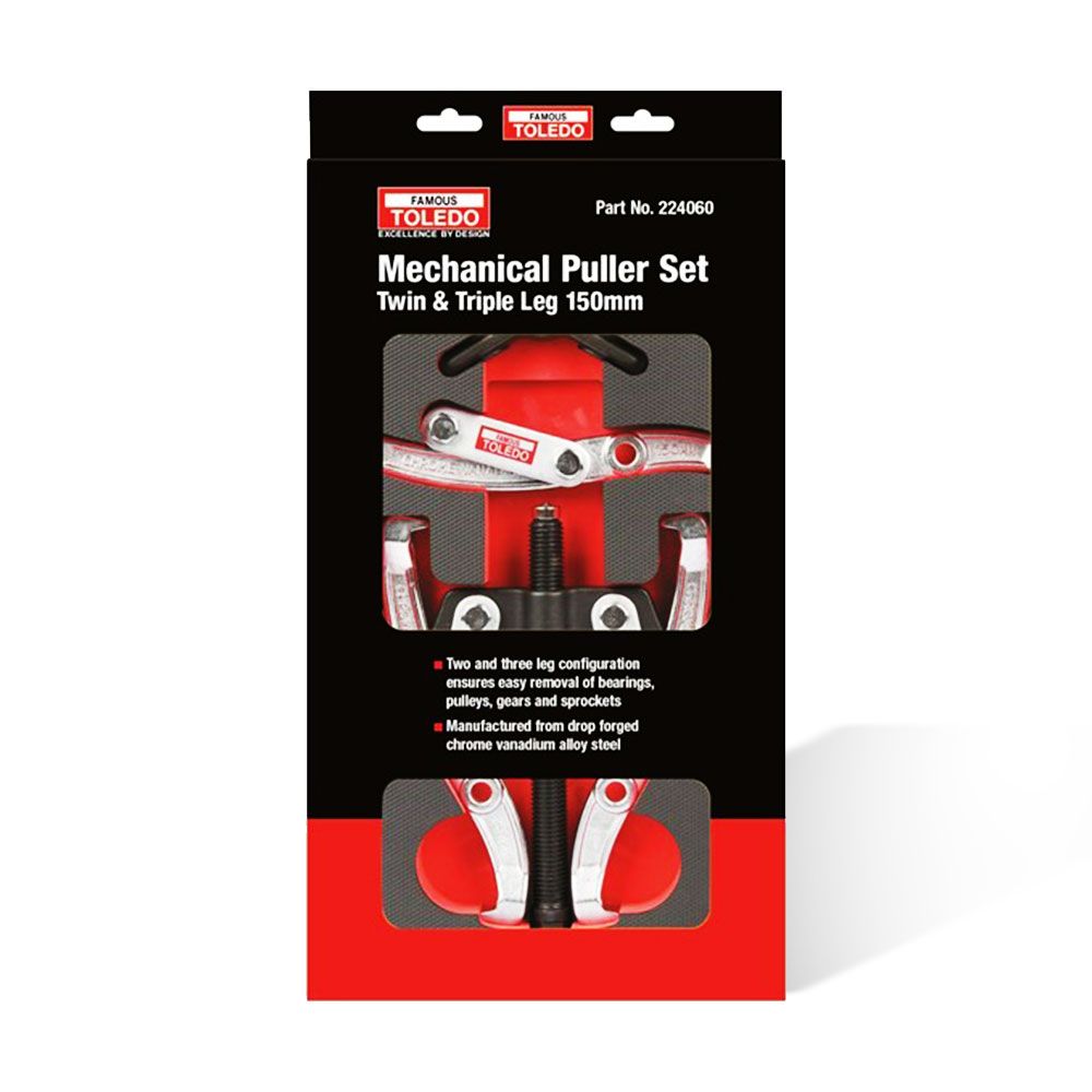 Toledo 224040 100mm Twin & Triple Leg Mechanical Puller Set