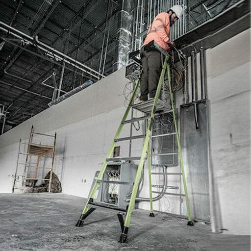 Little Giant Ladder Systems 19306 1.83m (6')170kg Fiberglass Fortress 6 ...