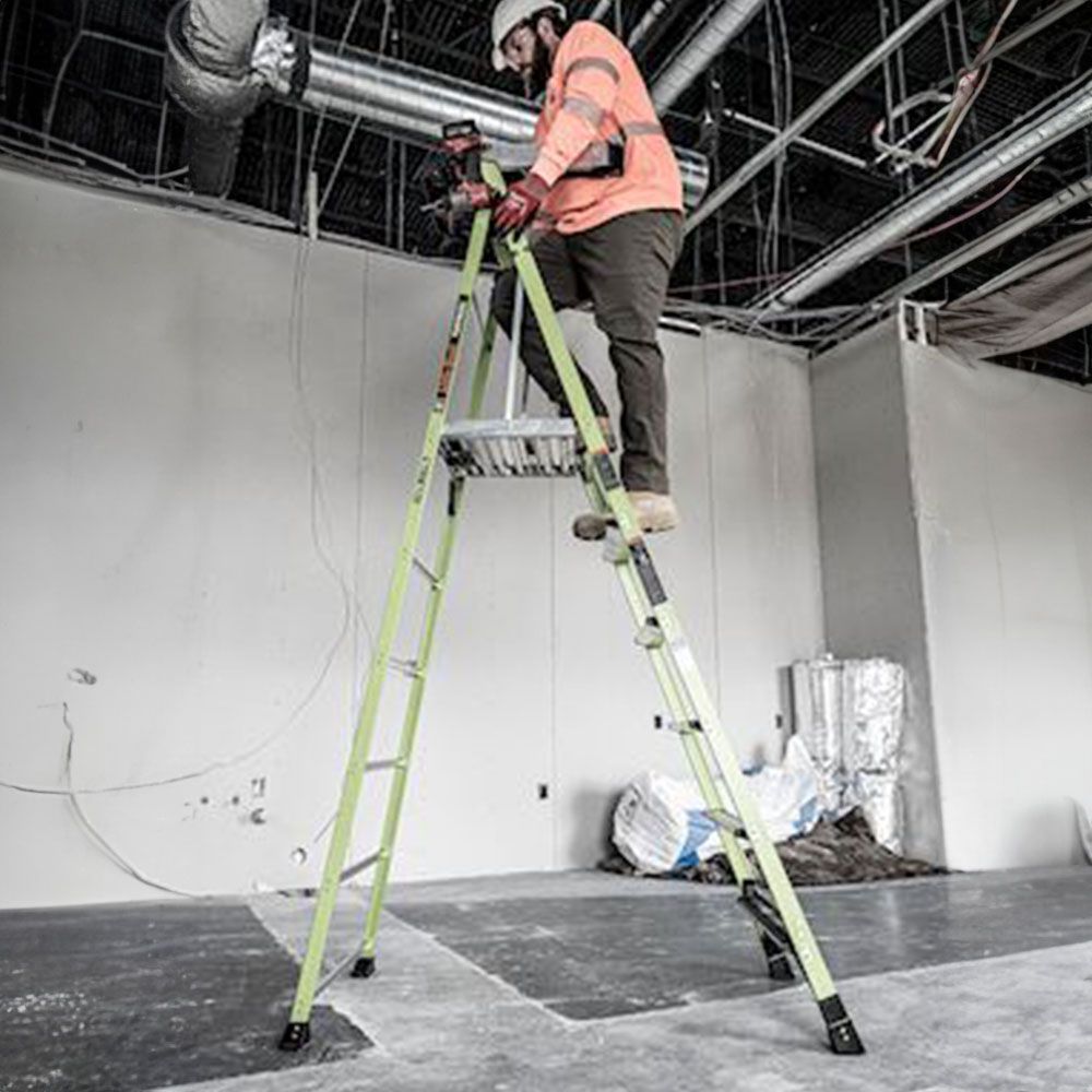 Little Giant Ladder Systems 19306 1.83m (6')170kg Fiberglass Fortress 6 ...