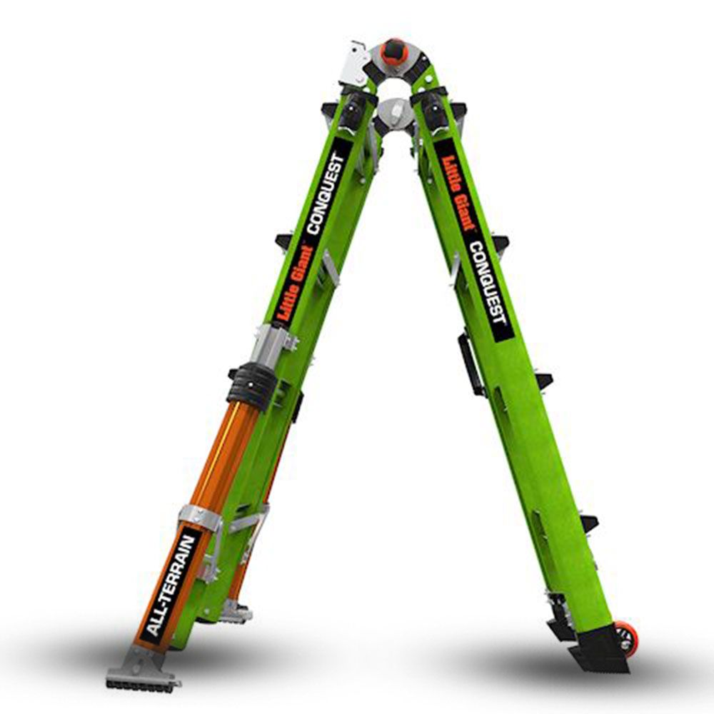 Little Giant Ladder Systems 17107-001 2.74 - 5.51m 136kg Fiberglass ...