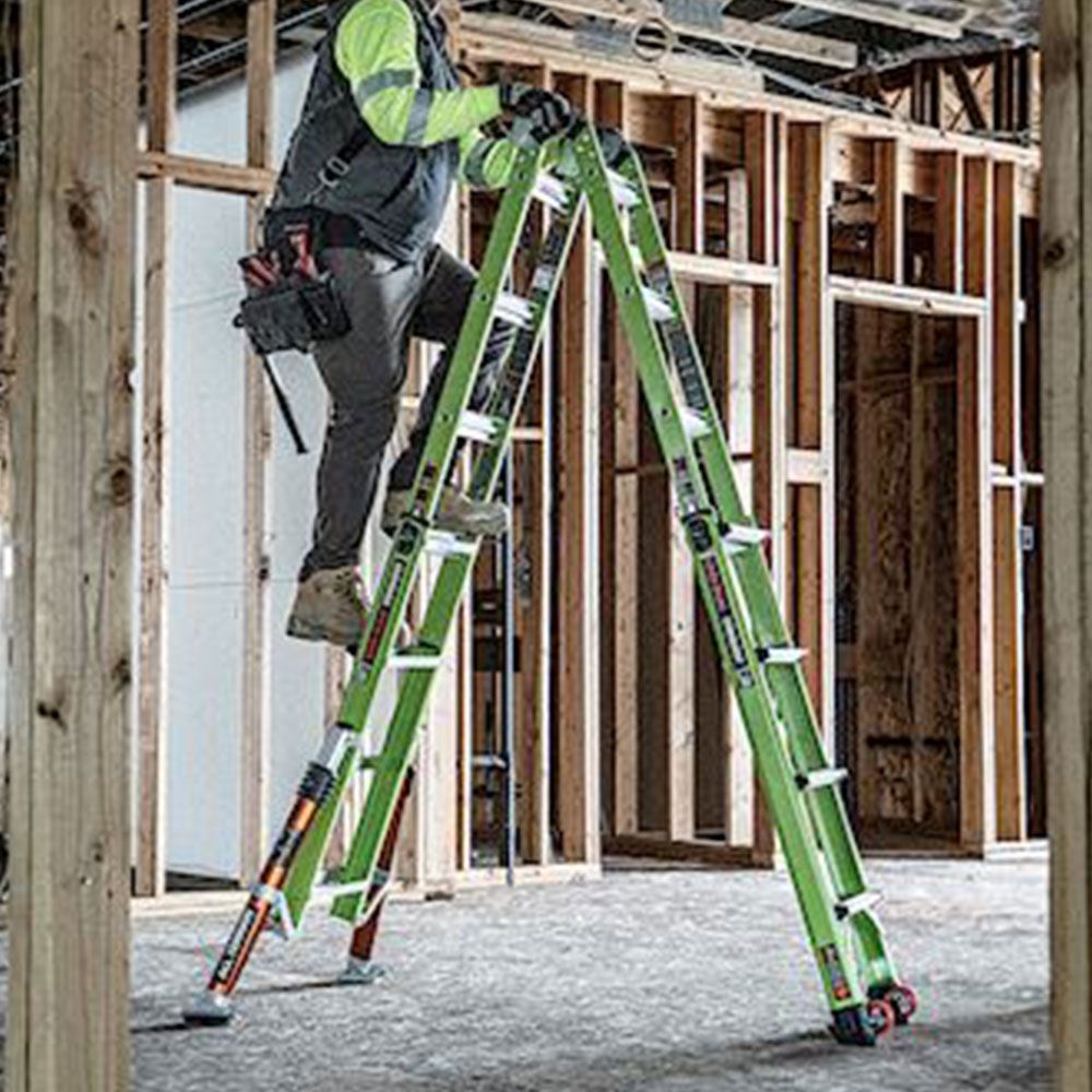 Little Giant Ladder Systems 17107-001 2.74 - 5.51m 136kg Fiberglass ...