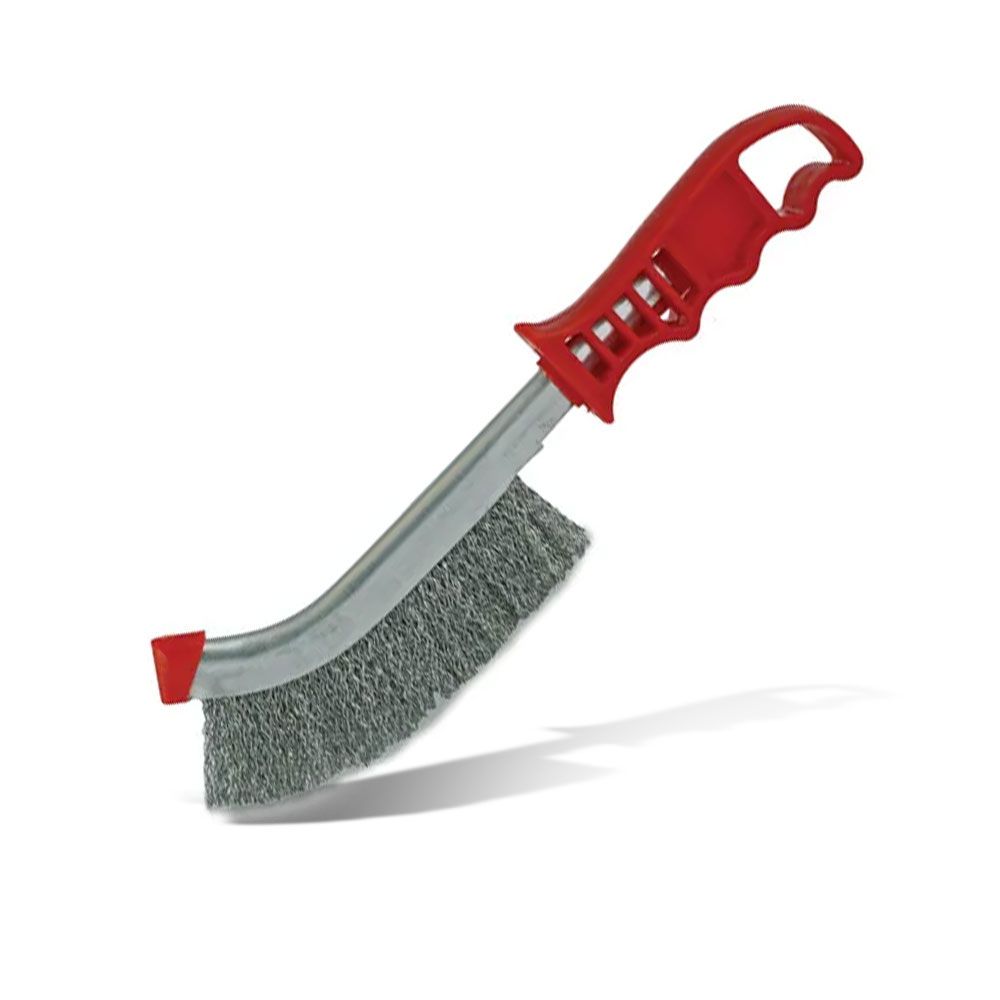 ITM TM7040-002 Stainless Steel Wire Scratch Hand Brush with Plastic Handle