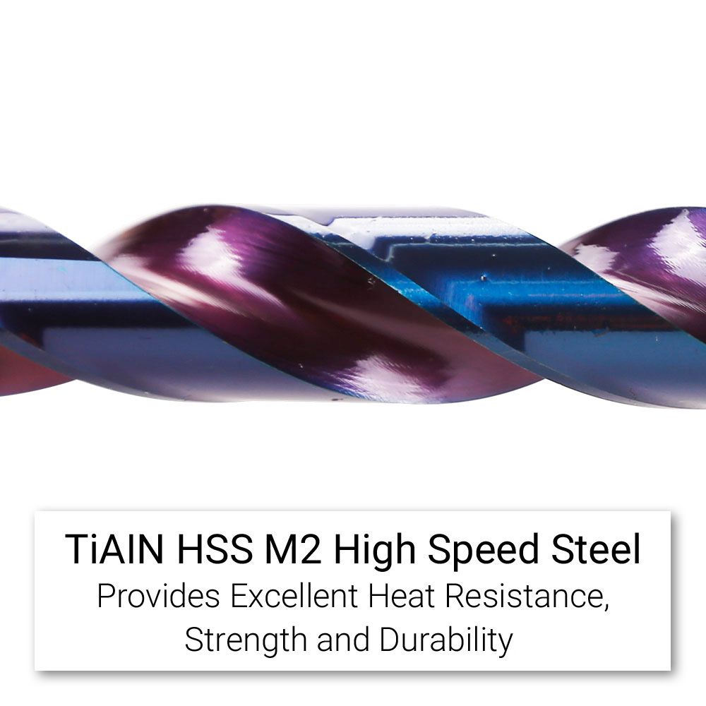 Xtorque XNTD25 25pce HSS Metric Nano Coated TiAIN Drill Bits Set Ideal ...