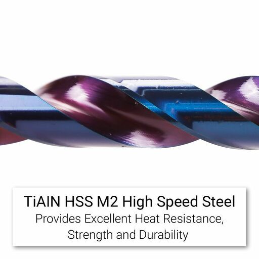 Xtorque XNTD25 25pce HSS Metric Nano Coated TiAIN Drill Bits Set Ideal For Stainless Steel