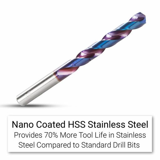 Xtorque XNTD25 25pce HSS Metric Nano Coated TiAIN Drill Bits Set Ideal ...