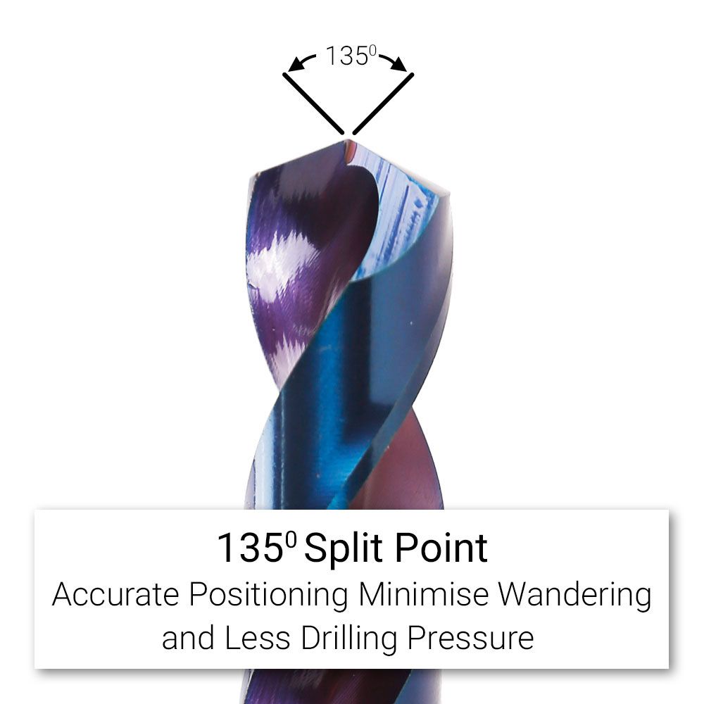 Xtorque XNTD25 25pce HSS Metric Nano Coated TiAIN Drill Bits Set Ideal For Stainless Steel
