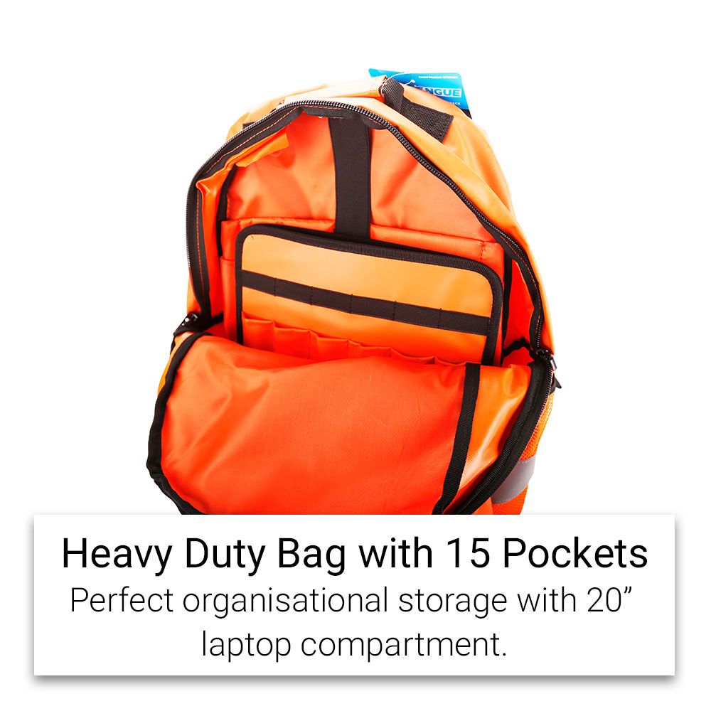 Bluetongue BTBPACK Industrial Hi-Vis Orange Backpack