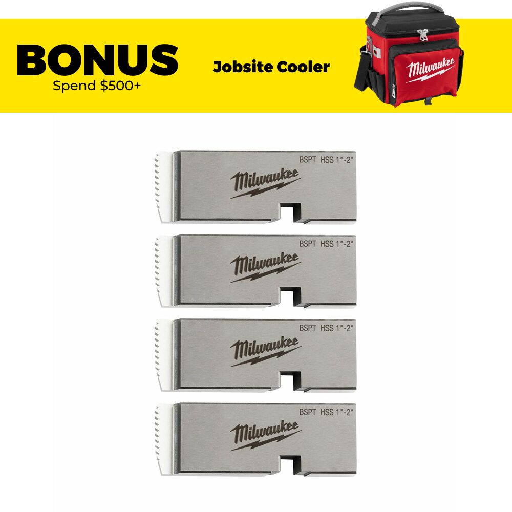 Milwaukee 4932492929 1"-2" High Speed Stainless BSPT Universal Pipe ...
