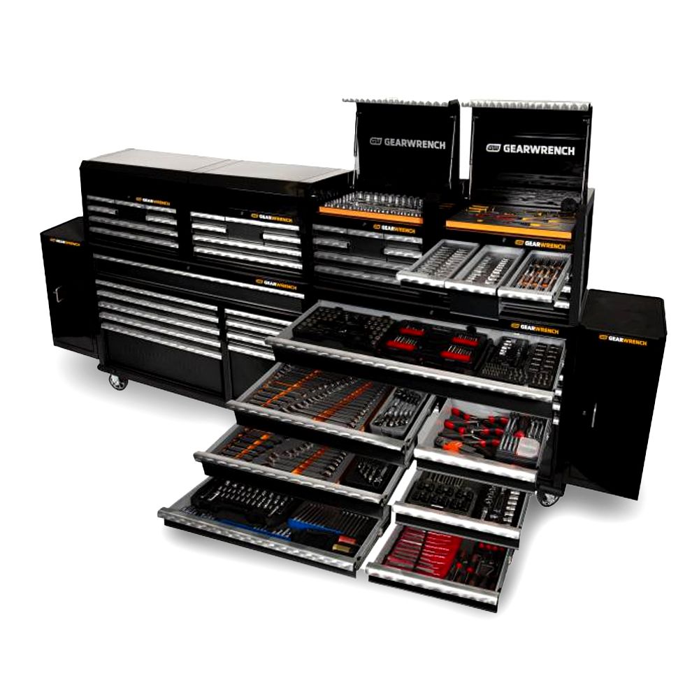GEARWRENCH 77666 954pce Combination Tool Kit with 4 x 28" 7 Drawer Tool ...