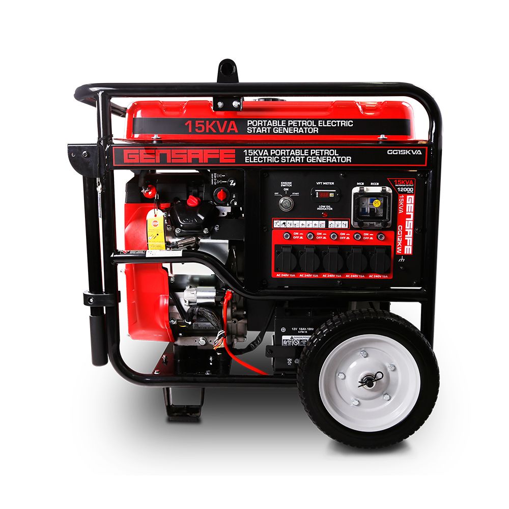Gensafe GG15KVA 12kW Petrol Portable Electric Start Generator