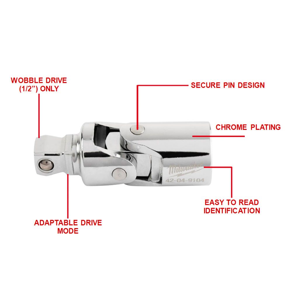 Milwaukee 42049104 1/2" Drive Universal Joint