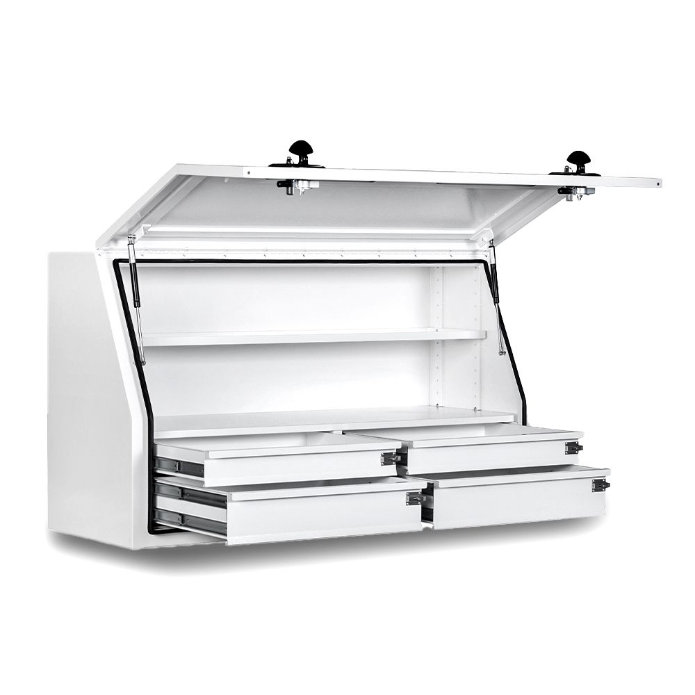 Daytona DSF1360 1.5mm 1360mm x 550mm x 800mm Full Lid White Steel Ute ...