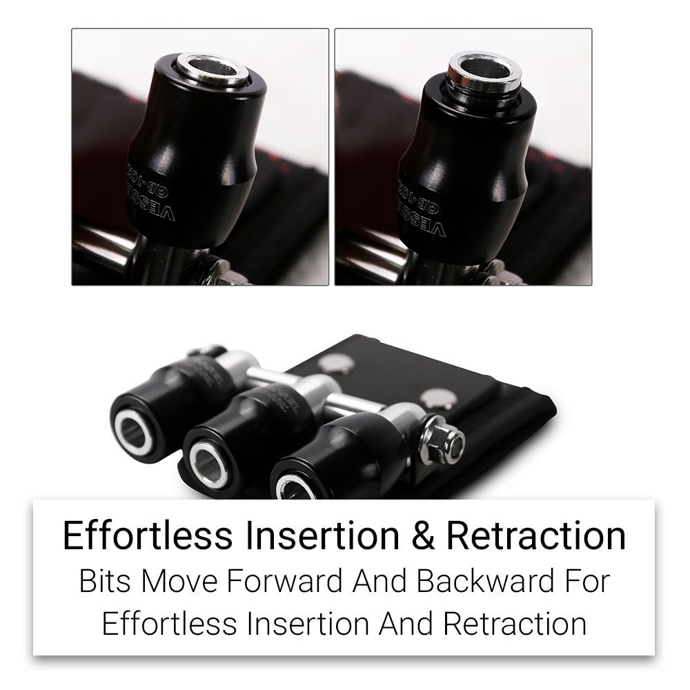 Vessel QB-10MB3K (220792) Quick Catcher Triple Holder with Magnet (Black)