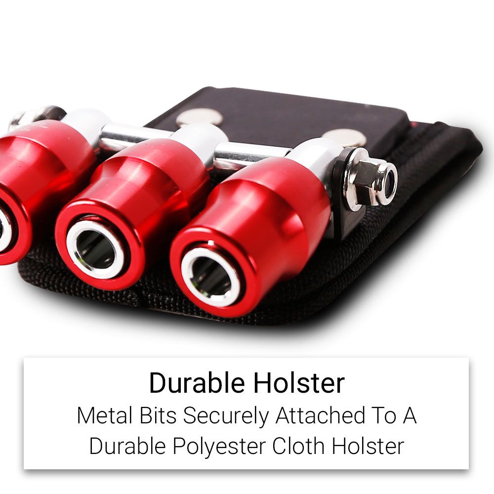 Vessel QB-10MB3R (220791) Quick Catcher Triple Holder with Magnet (Red)