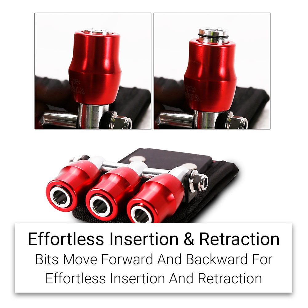 Vessel QB-10MB3R (220791) Quick Catcher Triple Holder with Magnet (Red)