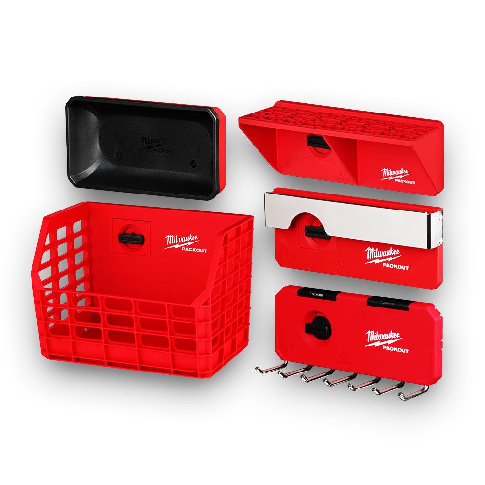 Milwaukee MILPKTSSHTKIT PACKOUT X600 Shop Storage Starter Kit Hand Tools