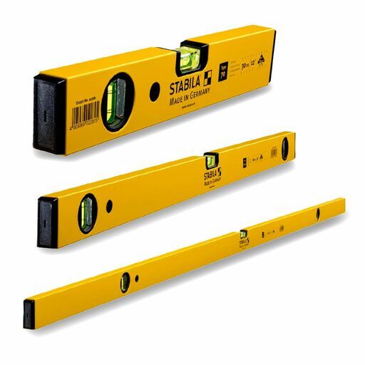 Stabila 17877 3pce 1800mm + 600mm + 300mm 70 Series Spirit Level Set