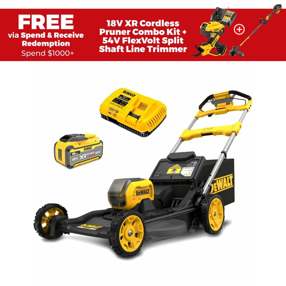 DeWalt DCMWSP550Z1-XE 54V XR Brushless Self-Propelled Mower Combo Kit