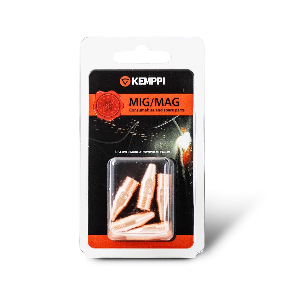 Kemppi CT09C1SD001BL5 5-Pack 0.9mm Contact Tip C1 STD M10 Blister GX/GF ...