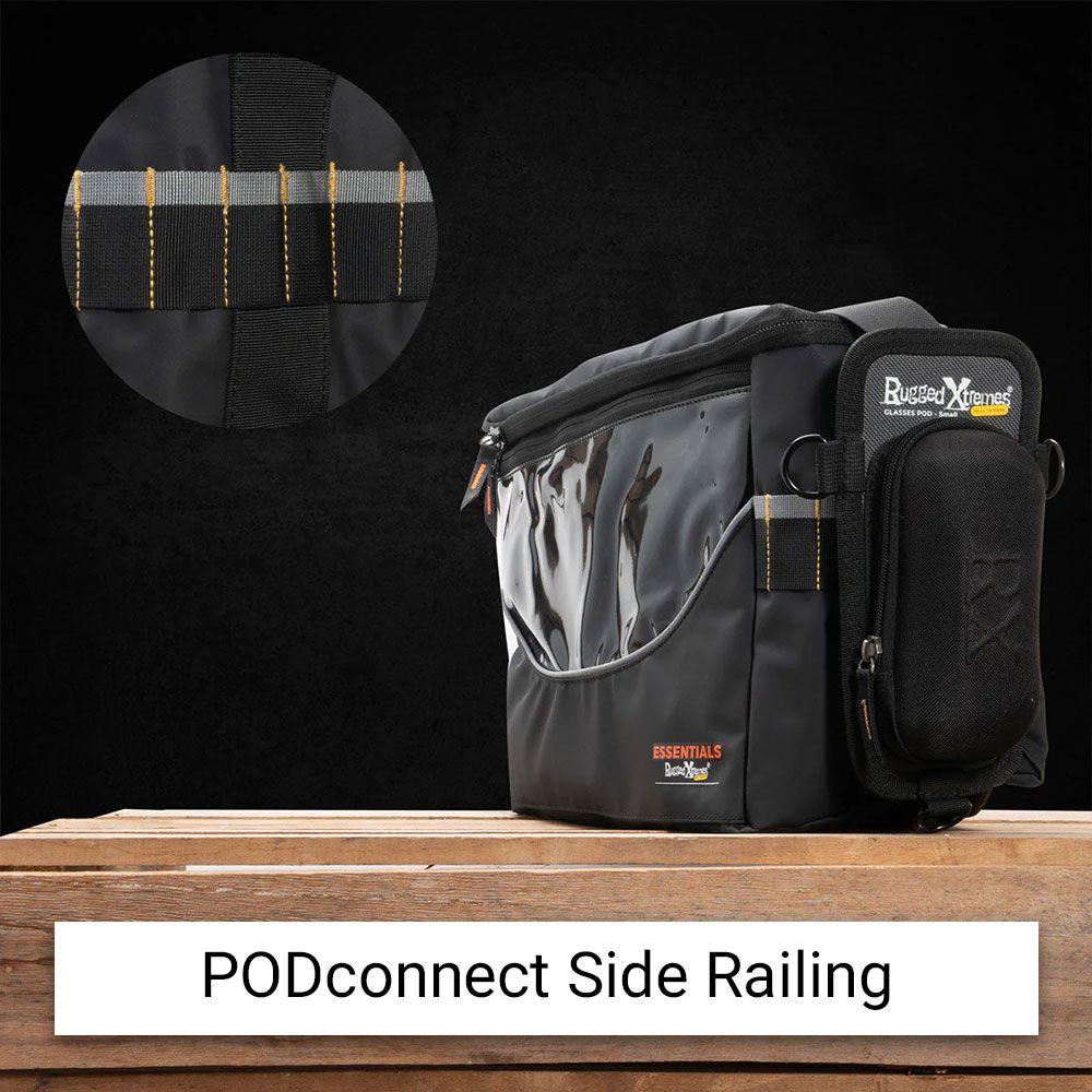 Rugged Xtremes RXES05E412PVCBK 22L Black PCV General Purpose Carry Bag