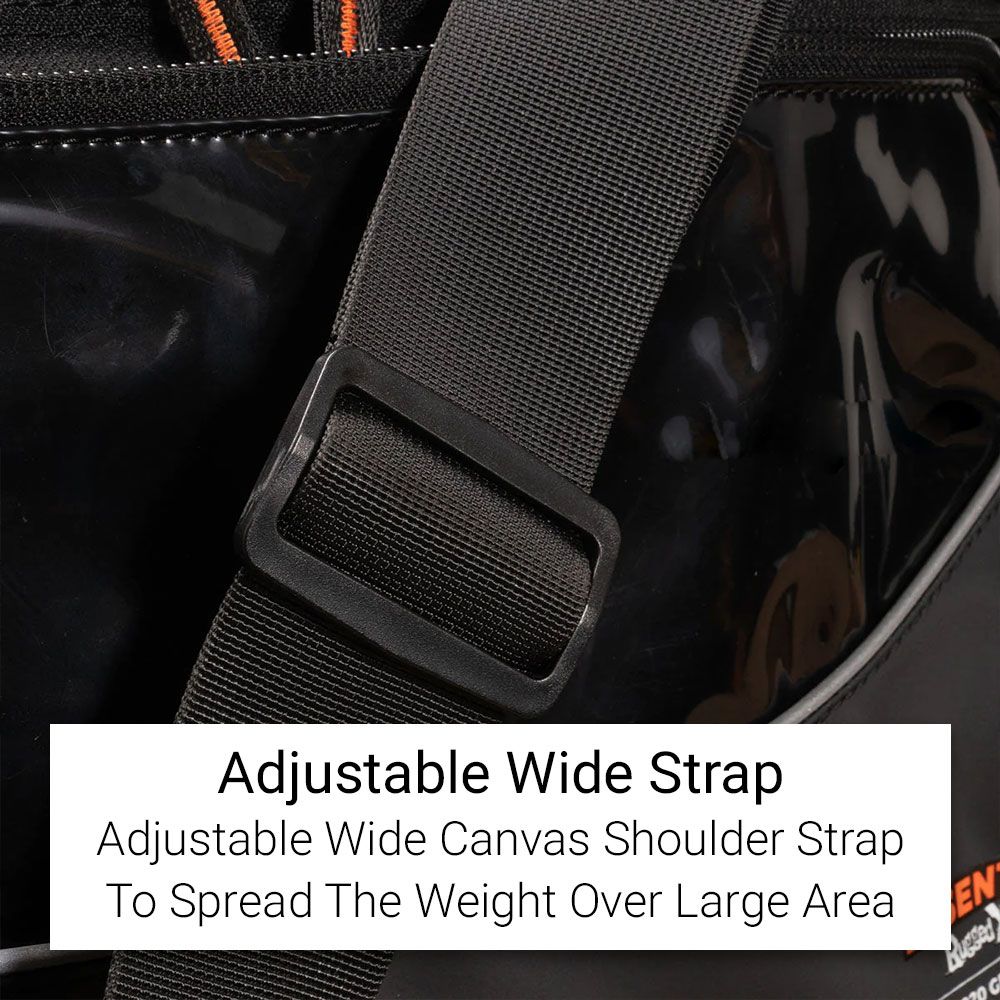 Rugged Xtremes RXES05E412PVCBK 22L Black PCV General Purpose Carry Bag