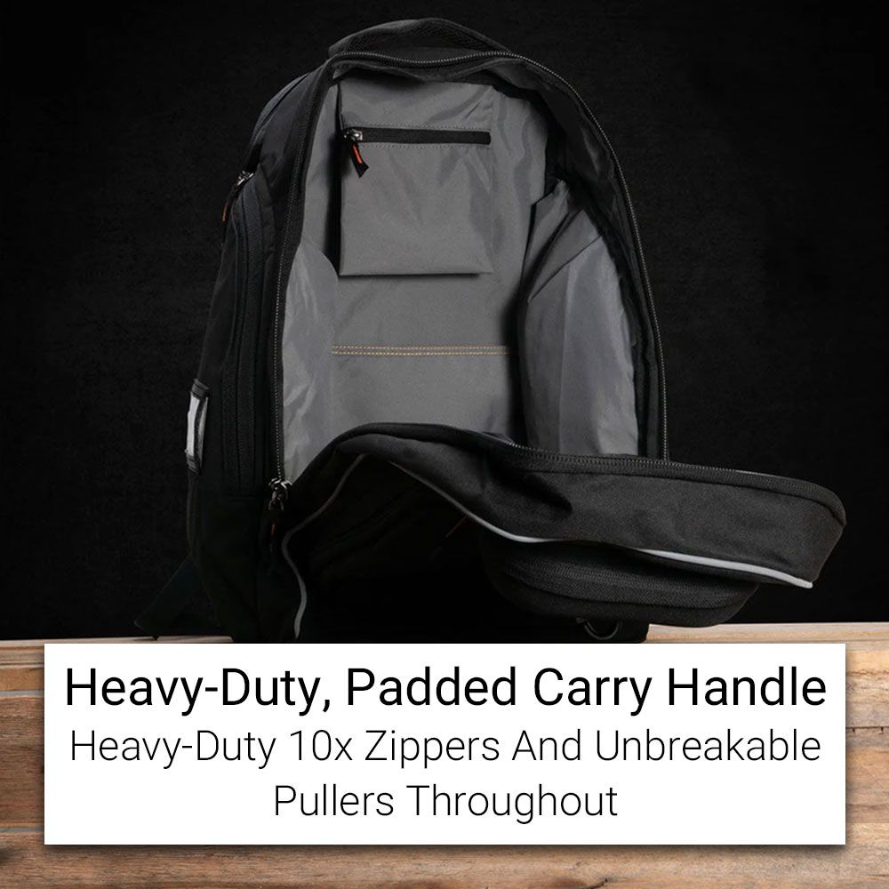 Rugged Xtremes RXES05G412BK 45L Black Canvas Laptop/Travel Backpack