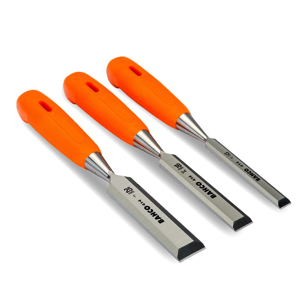 Bahco 414-S3-EUR 3pce Chisel Set with Polypropylene Handle