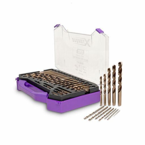 Xtorque XM353 3pce Metric M35 Cobalt Steel Spiral Flute Step Drill Bit Set
