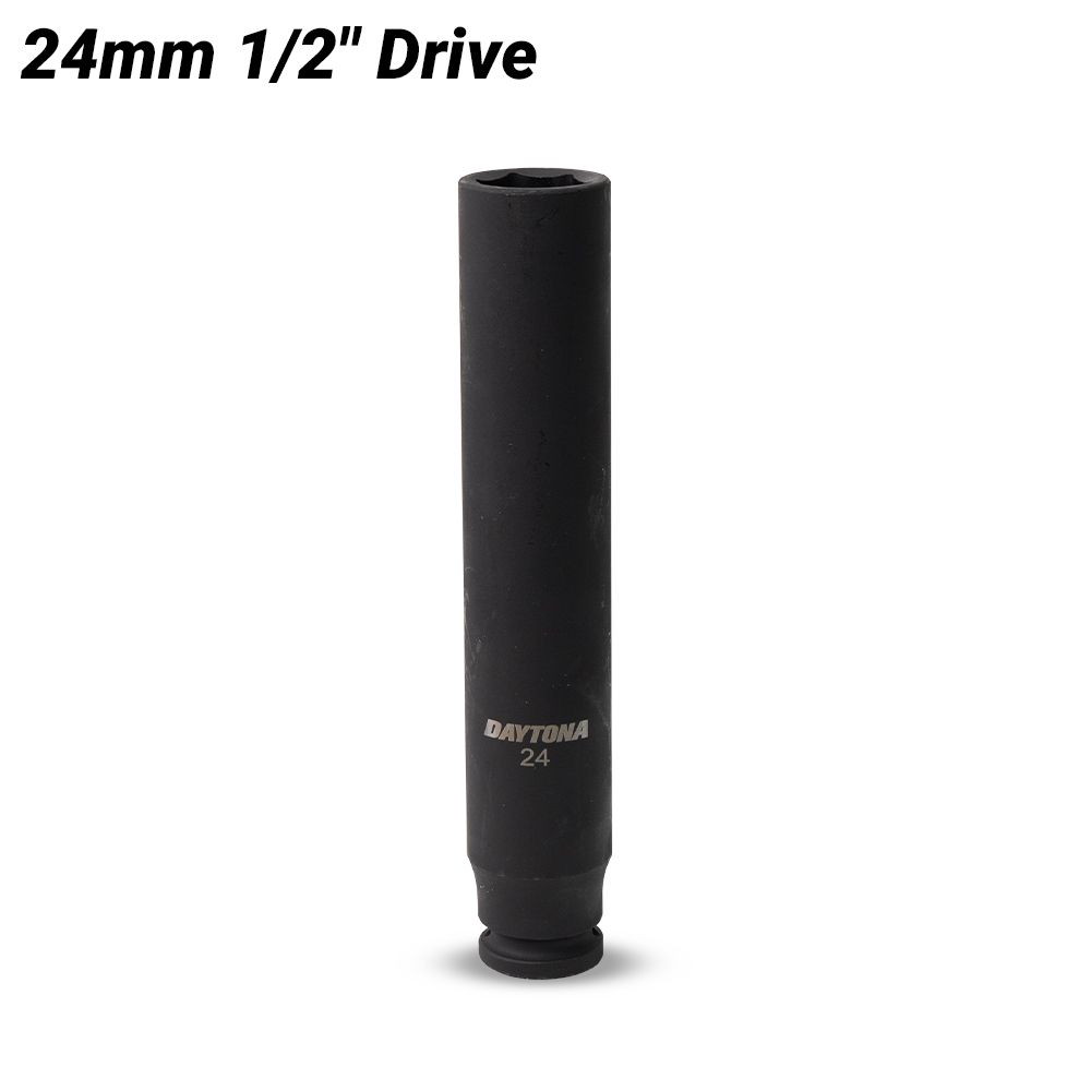 Daytona DLS2412 24mm 1/2" Drive 6pt Extra Long Deep Impact Socket